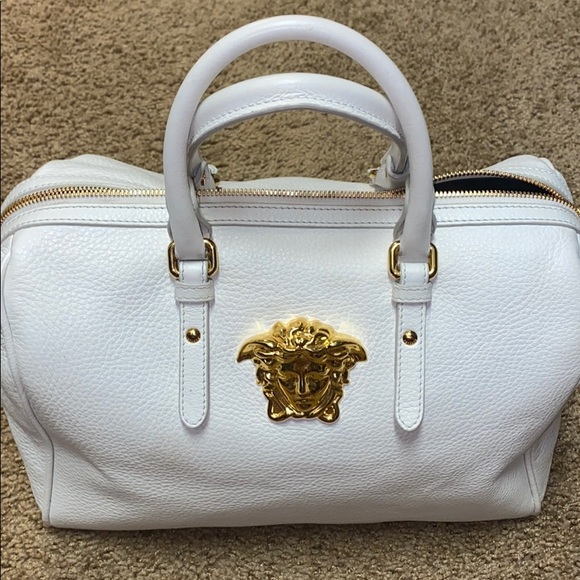 Versace | Bags | White Authentic Versace Handbag | Poshmark
